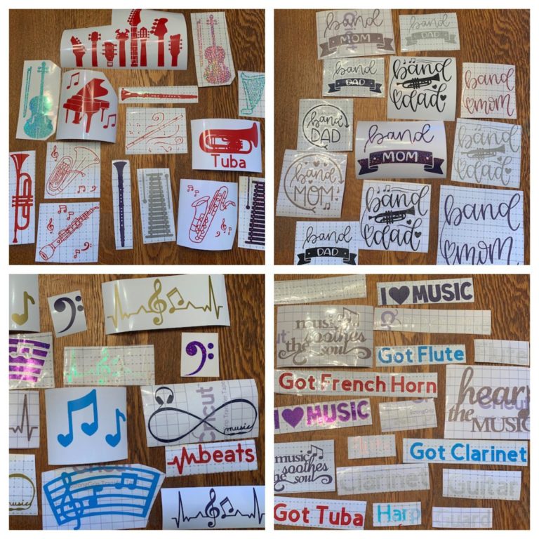 Custom Small Vinyl Decals – Musically Inclined
